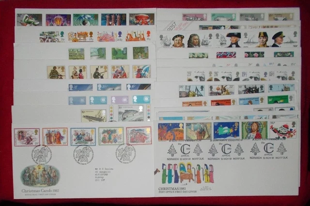 POST OFFICE FIRST Day Covers 1981-1983 Various Postmarks - Select Cover ...