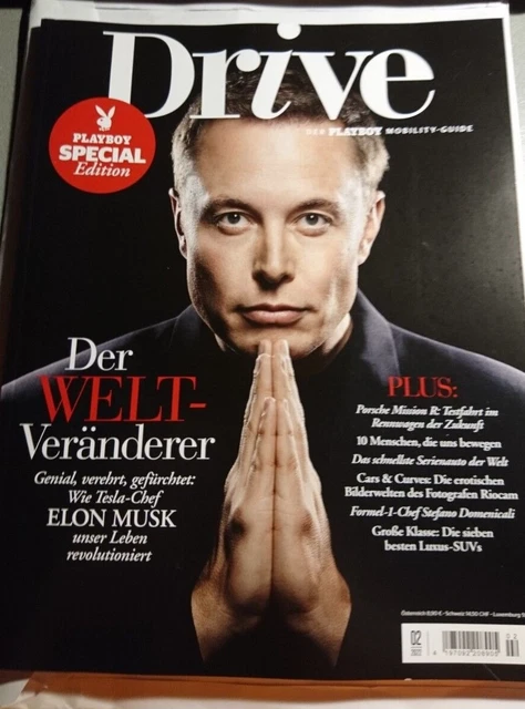 PLAYBOY MAGAZINE DRIVE Mobility Guide 02 2022 Elon Musk Tesla £6.01 ...