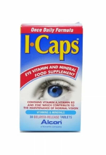 ALCON - I-CAPS Lutein And Zeaxanthin Formula 30 Tablets Exp 11/25 £14. ...