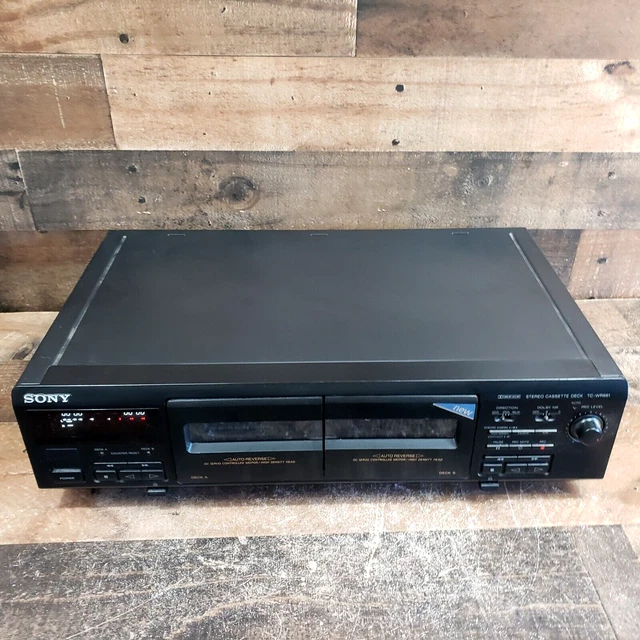 SONY TC-WR661 AUTO REVERSE DUEL STEREO CASSETTE DECK Excellent Working ...