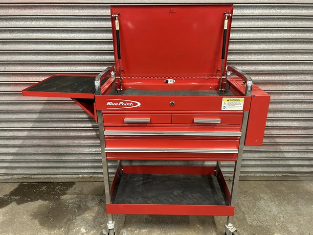 RED BLUE POINT Snap On Rolling Tool Box Trolley Cart £450.00 - PicClick UK