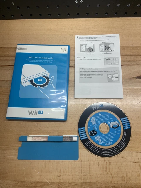 NINTENDO WII U Lens Cleaner Set Cleaning Kit Official NSTC rare £378.68 ...