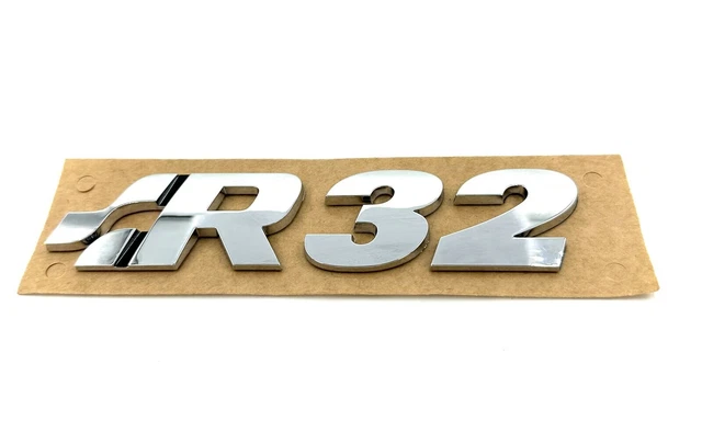 ORIGINAL VW GOLF 5 R32 Schriftzug R32 Emblem Hinten Chrom Heckklappe ...