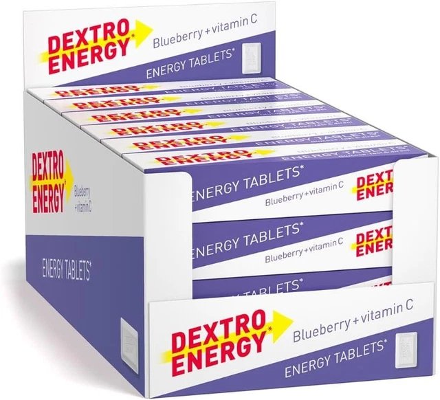 DEXTRO ENERGY BLUEBERRY Glucose Tablets with Vitamin C, Pack of 24, 47 g, Ene... £22.69 ...