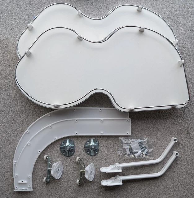KITCHEN CORNER CUPBOARD pull-out kidney shelf trays, Sige/Hafele/Nuvola ...