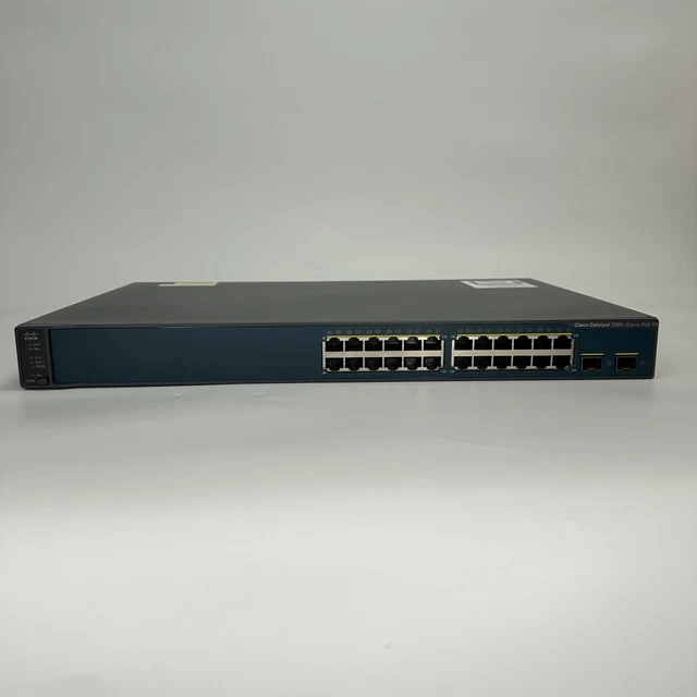 NETWORK SWITCH 24-PORT PoE Managed Rack-Mountable | Cisco Catalyst ...