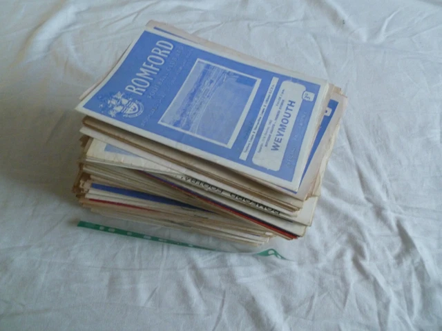 MY PRIVATE COLLECTION Romford 1960 's football programmes 295 in total ...