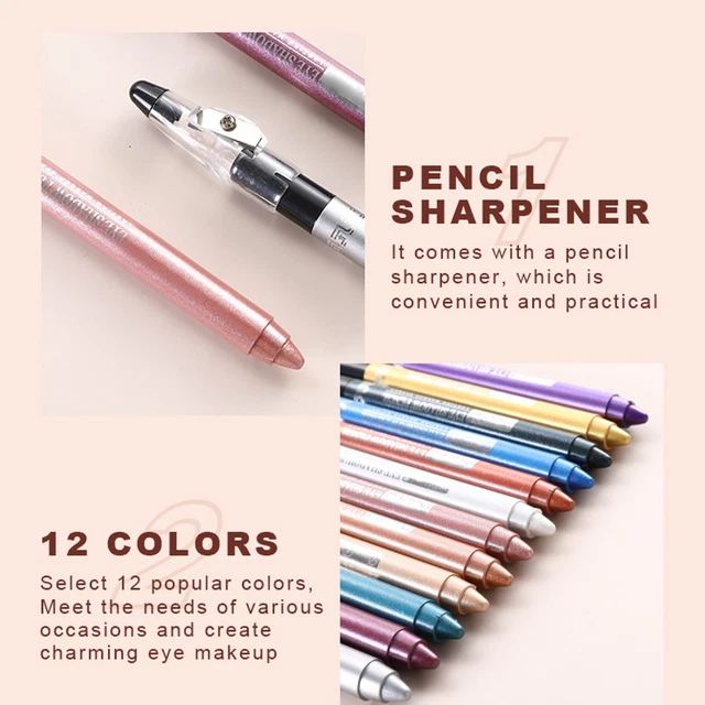 WOMEN EYE SHADOW Pencil Dazzling 1Pcs Silky Texture Highly Pigmented ...