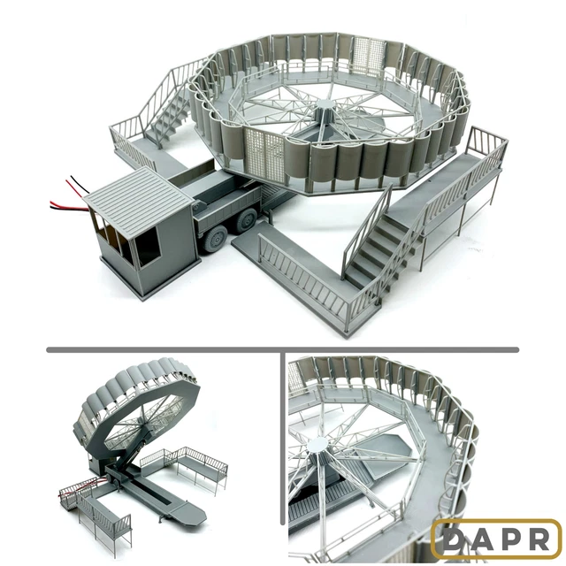 DAPR-1:50 SCALE MODEL Kit-Motorised Fairground Spinball/Meteorite Cage ...