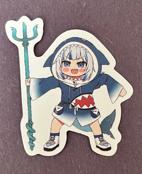 HOLOLIVE GAWR GURA Waterproof Sticker Vtuber Anime Manga $2.00 ...