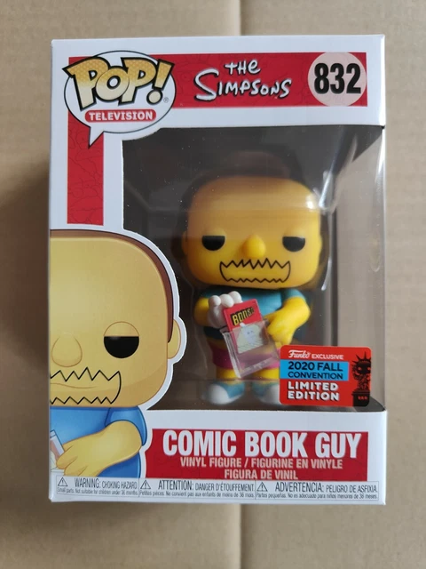 FIGURINE FUNKO POP the simpsons 832 comic Book guy 2020 fall con ...