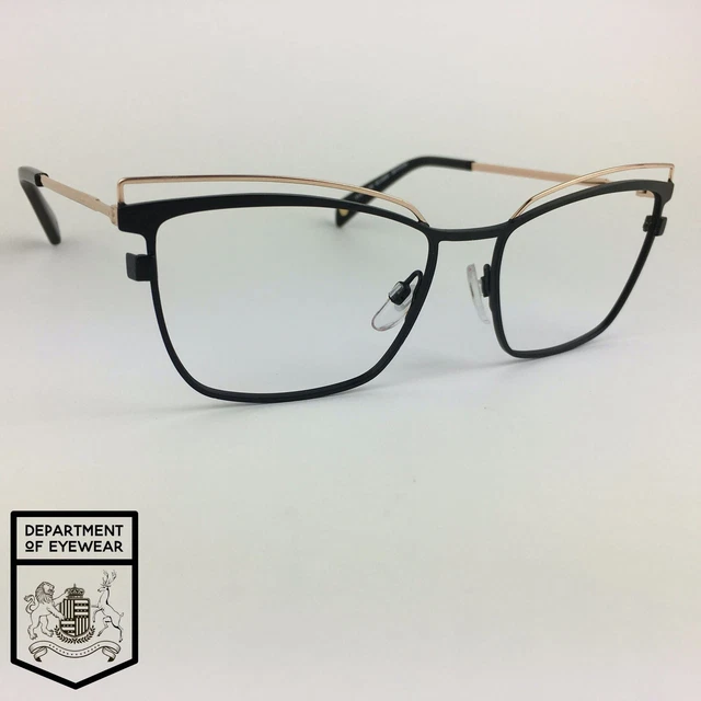 BALMAIN EYEGLASSES BLACK/GOLD CATS EYE glasses frame MOD: BL1560S ...