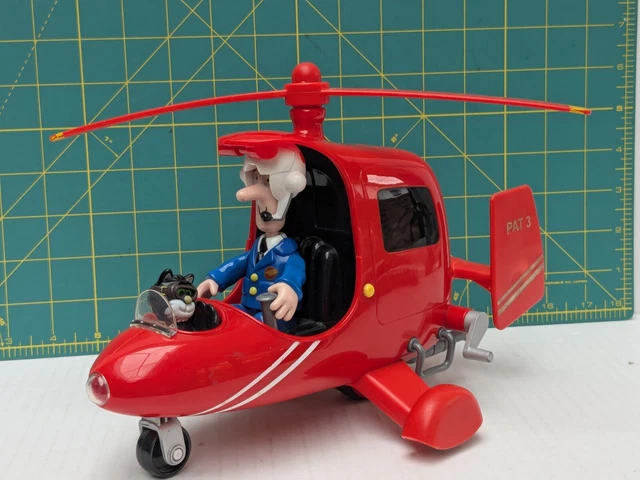 POSTMAN PAT LARGE Helicopter + Music & Talking Sounds Pat Pilot +Jess ...