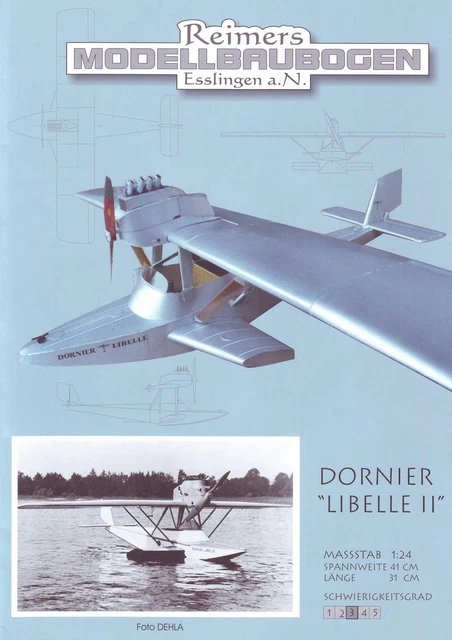 KARTONMODELL DORNIER &LIBELLE II 1:24 Reimers Modellbaubogen EUR 10,90 ...