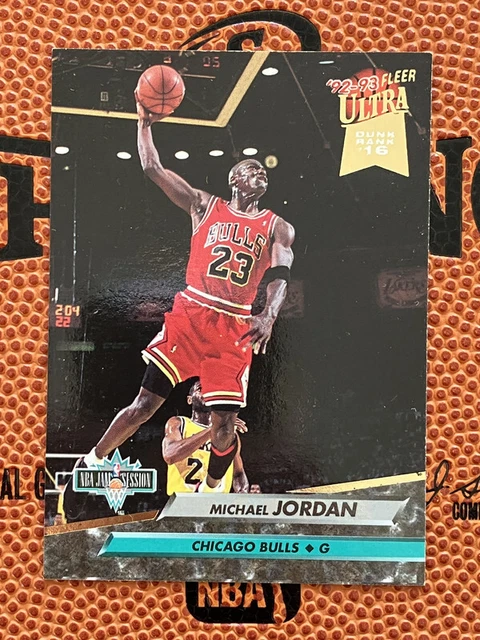 1992-93 FLEER ULTRA NBA Jam Session Michael Jordan #216 Insert Bulls ...