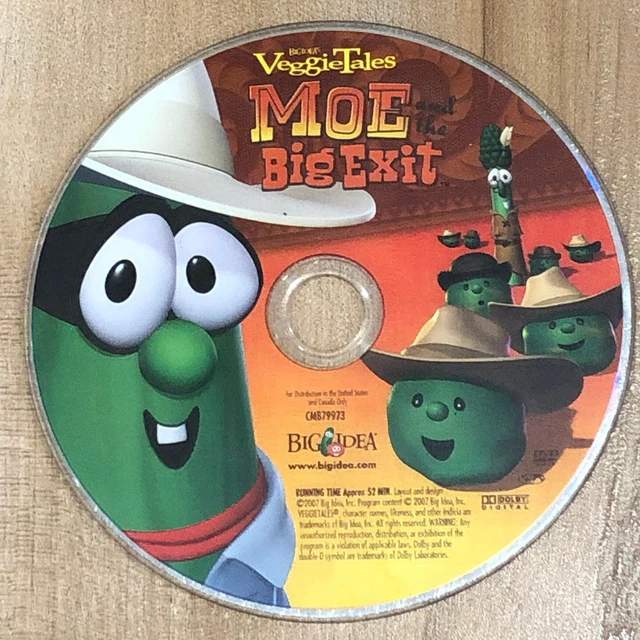 VEGGIETALES MOE AND the Big Exit DVD Kids Family Animation 2007 Big ...