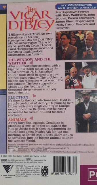 The Vicar Of Dibley Vhs Tape Rating Pg Comedy Pal Starring Dawn French 6691