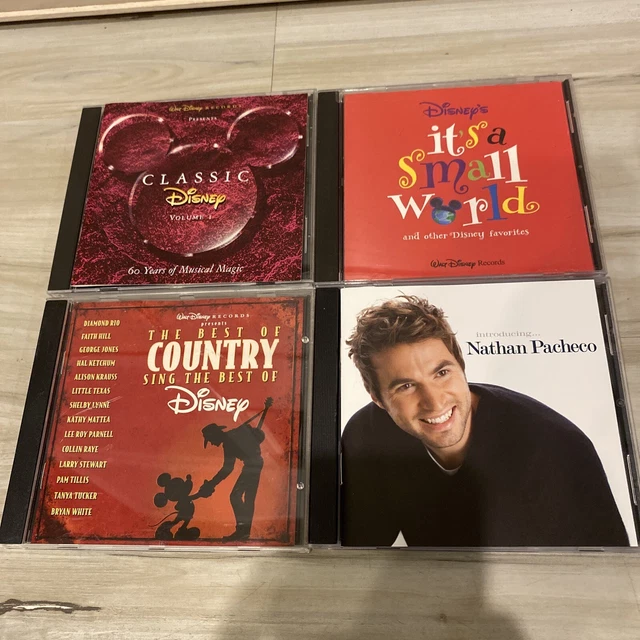 DISNEY 4 CD LOT It's A Small World Nathan Pacheco Best Of Country ...