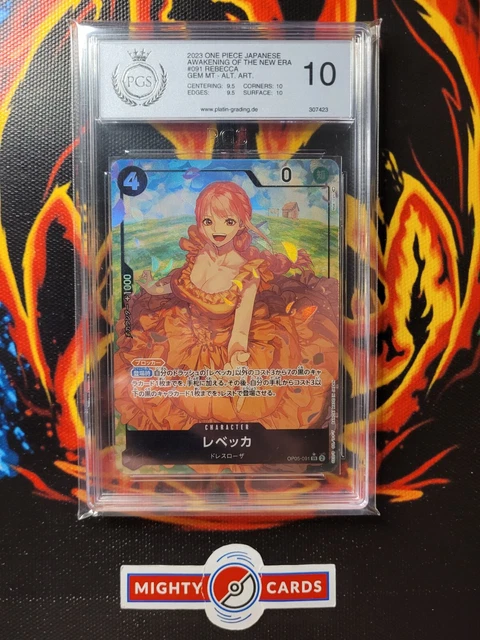 ONE PIECE REBECCA OP05-091 Awakening of the New Era Holo Alt Art PGS 10 ...