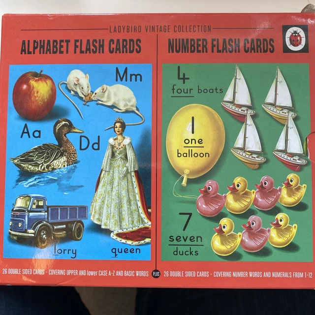 CHILDRENS LADYBIRD BOOKS Vintage Collection Flash cards. Alphabet And ...