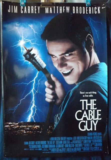 THE CABLE GUY Jim Carrey Original One Sheet Cinema Poster £9.99 ...