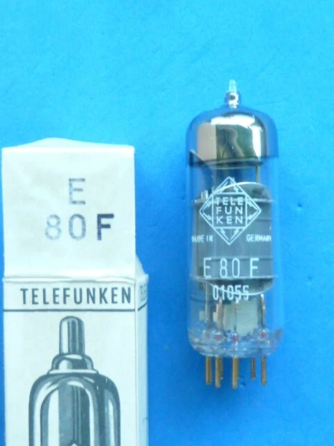 1X RÖHRE E80F Telefunken -neu, Originalverpackung- high end EF86 EF806S TFK NOS EUR 25,00 ...