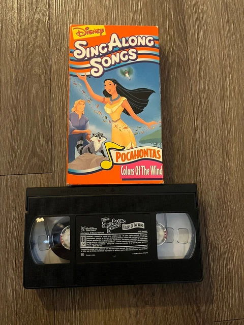 DISNEY SING ALONG Songs: Pocahontas: Colors of the Wind VHS 1995 Kids ...