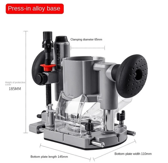 COMPACT PLUNGE ROUTER Milling Trimming Machine Base for Power Tool ...
