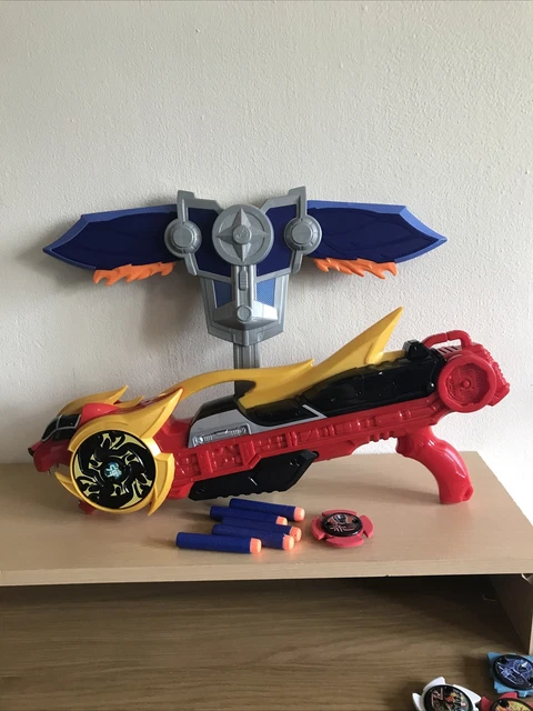 POWER RANGERS SUPER Ninja Steel Lion Blaster Gun Sounds And Axe Weapons ...
