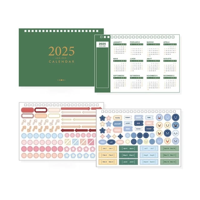 2025 2024-2025 CALENDAR Creative Standing Flip Calendar Desktop ...