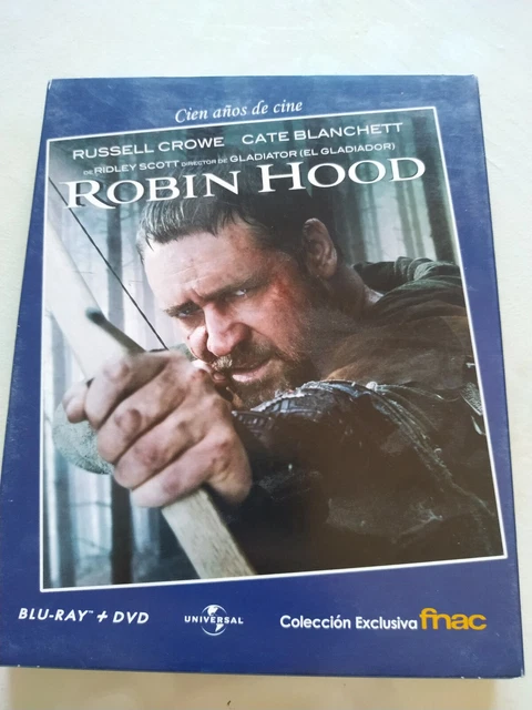 ROBIN HOOD RUSSELL Crowe Cate Blanchett - Blu-Ray + DVD Spanish English Am £31.30 - PicClick UK