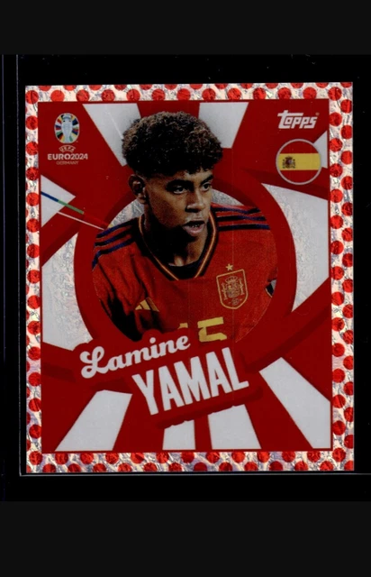 LAMINE YAMAL PTW Euro edition Sticker Topps Euro 2024 EUR 30,00 ...