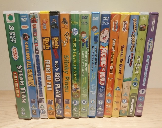 THOMAS TANK, BOB, Scooby, Mr Bean, Pingu, Horrid Henry & Peter Rabbit ...