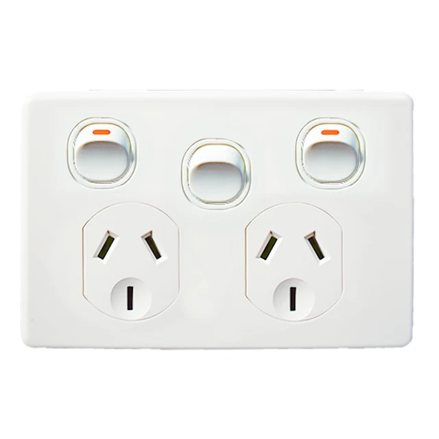 GSME DOUBLE POWER Point Flush Mount Standard 10A 250V 1 Extra Switch ...