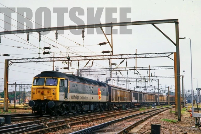 35MM SLIDE BR British Rail Diesel Loco Class 47 47307 1996 Original £4.98 - PicClick UK