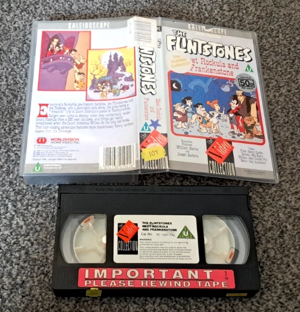 THE FLINTSTONES MEET Rockula And Frankenstone Pal Vhs Video Kids ...