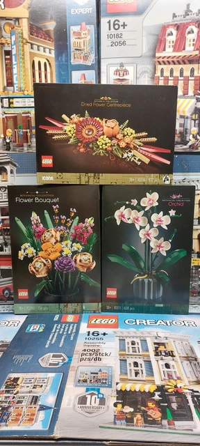 LOT LEGO BOTANICAL 10281 10311 10314 Bonsaï Orchidées et ...