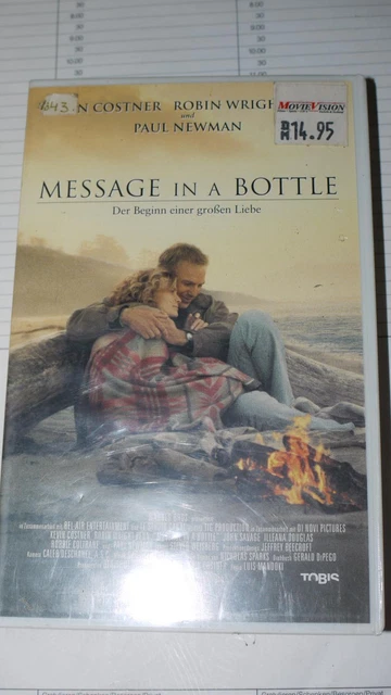 MESSAGE IN A Bottle Kevin Costner Paul Newman VHS VIDEO Kassette EUR 1 ... MESSAGE IN A Bottle Kevin Costner Paul Newman VHS VIDEO Kassette EUR 1 ...