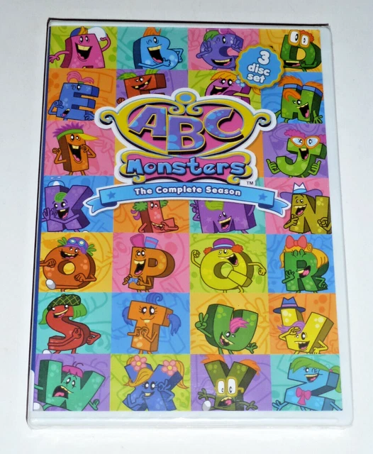 ABC MONSTERS: THE Complete Season DVD set kids alphabet learning ...