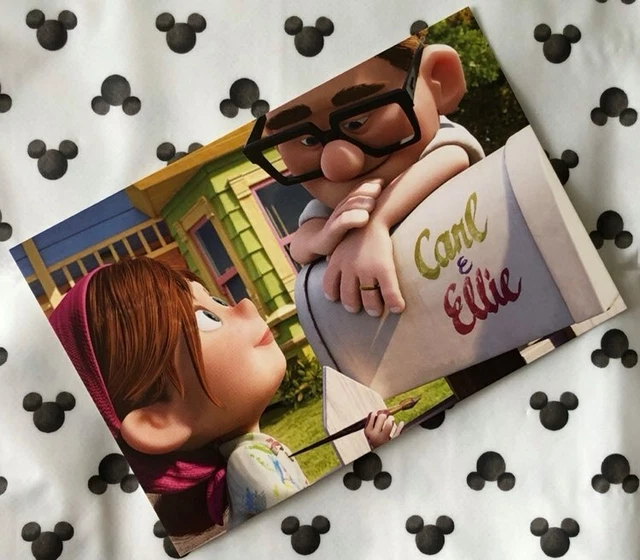 DISNEY STORE PIXAR Up Carl & Ellie Mailbox Scene 6"x4" Postcard Print 📫 ...