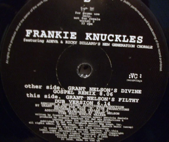 FRANKIE KNUCKLES FEATURING Adeva & Ricky Dillard's New Generation Chorale - W... EUR 21,41 ...