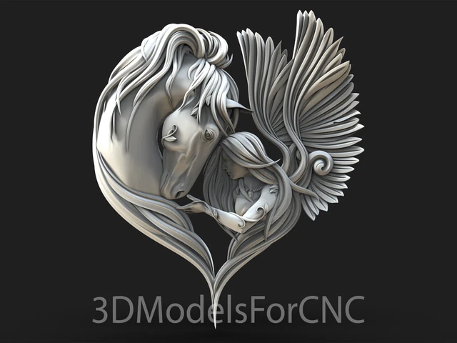 3D MODEL STL File for CNC Router Laser & 3D Printer Native American with Horse £2.57 - PicClick UK