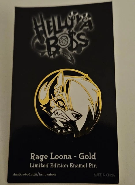 HELLUVA BOSS RAGE Loona Gold Limited Edition Enamel Pin Vivziepop £20. ...