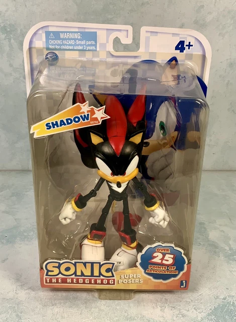 SONIC THE HEDGEHOG Super Posers Shadow Rare Sealed and Boxed Jazwares £ ...