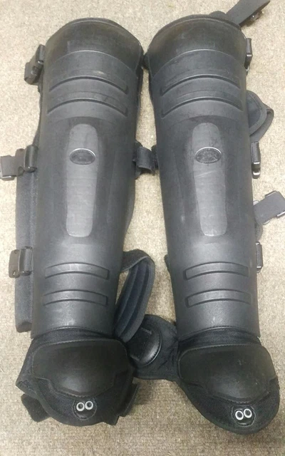 NEW EX POLICE Riot Gear Knee & Lower Leg Shin Guards Paintballing ...