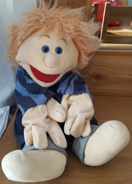 LIVING PUPPETS 25& boy puppet makaton sign language hand puppet soft ...