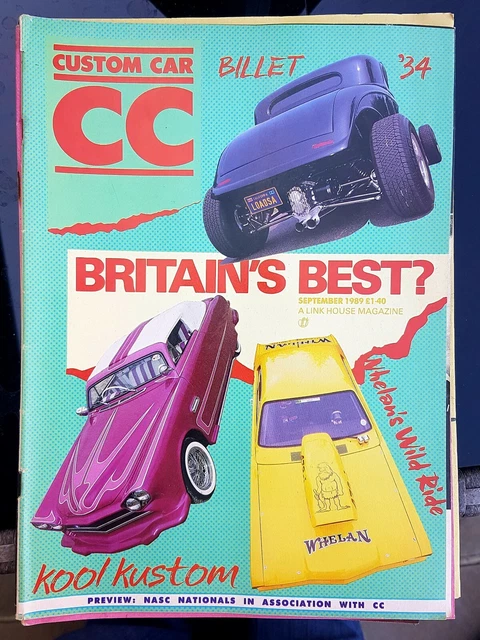 CUSTOM CAR COLLECTORS RARE Magazine September 89 Kool Kustoms NASC ...