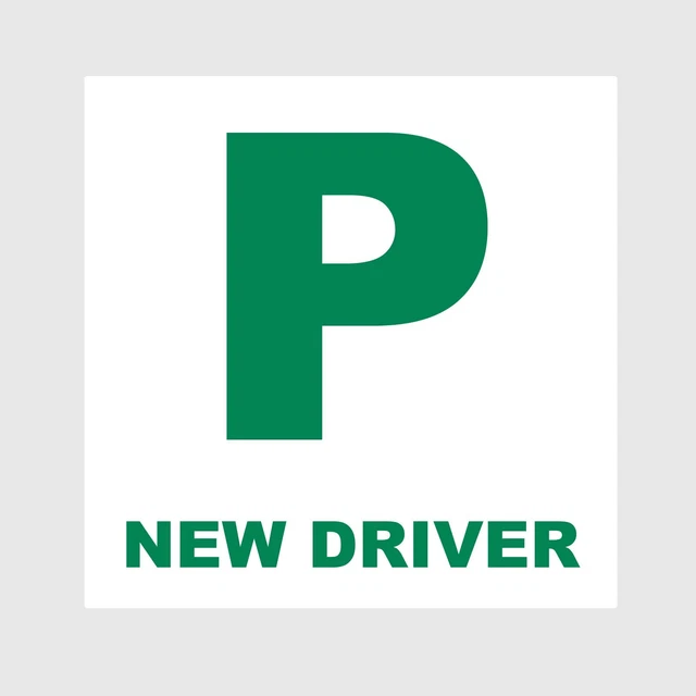 NEW DRIVER JUST Passed UK Car Vehicle Number Plate Stickers Decal ...