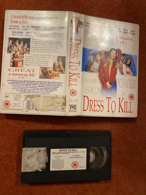 DRESS TO KILL Jeff Goldblum Carmen Electra, Coolio VHS VIDEO Ex rental ...