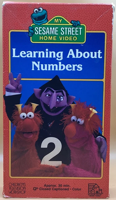 SESAME STREET - Learning About Numbers VHS 1986 **Buy 2 Get 1 Free** $9 ...
